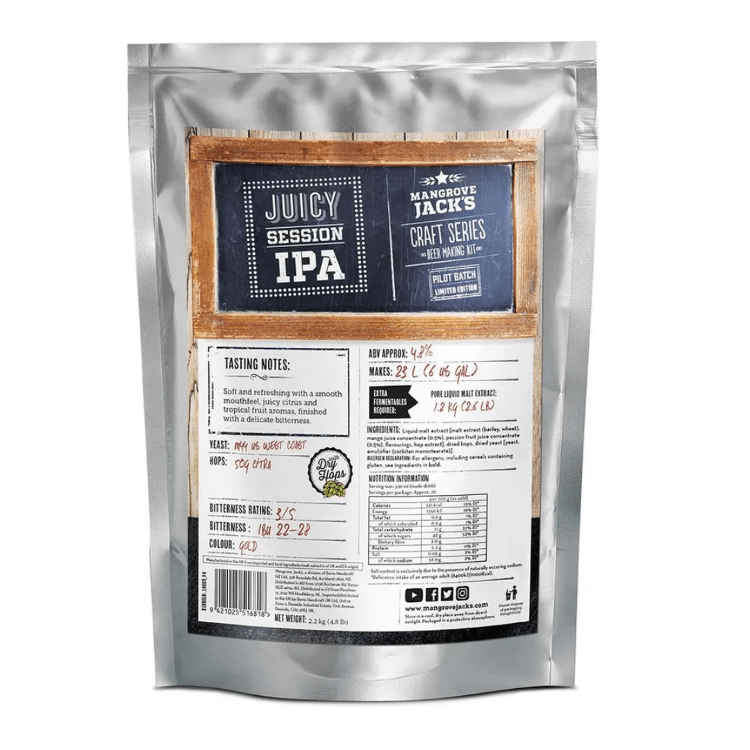 Mangrove Jacks Juicy Session IPA with Hops | The Brew Shed