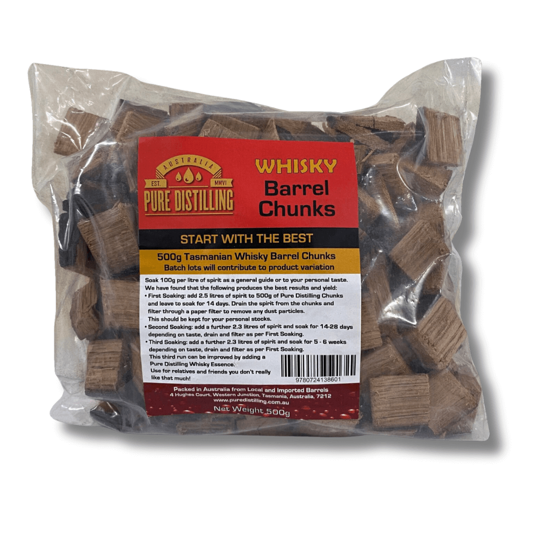 Oak Chunks Pure Distilling Tasmanian Whisky 500g | The Brew Shed – The ...