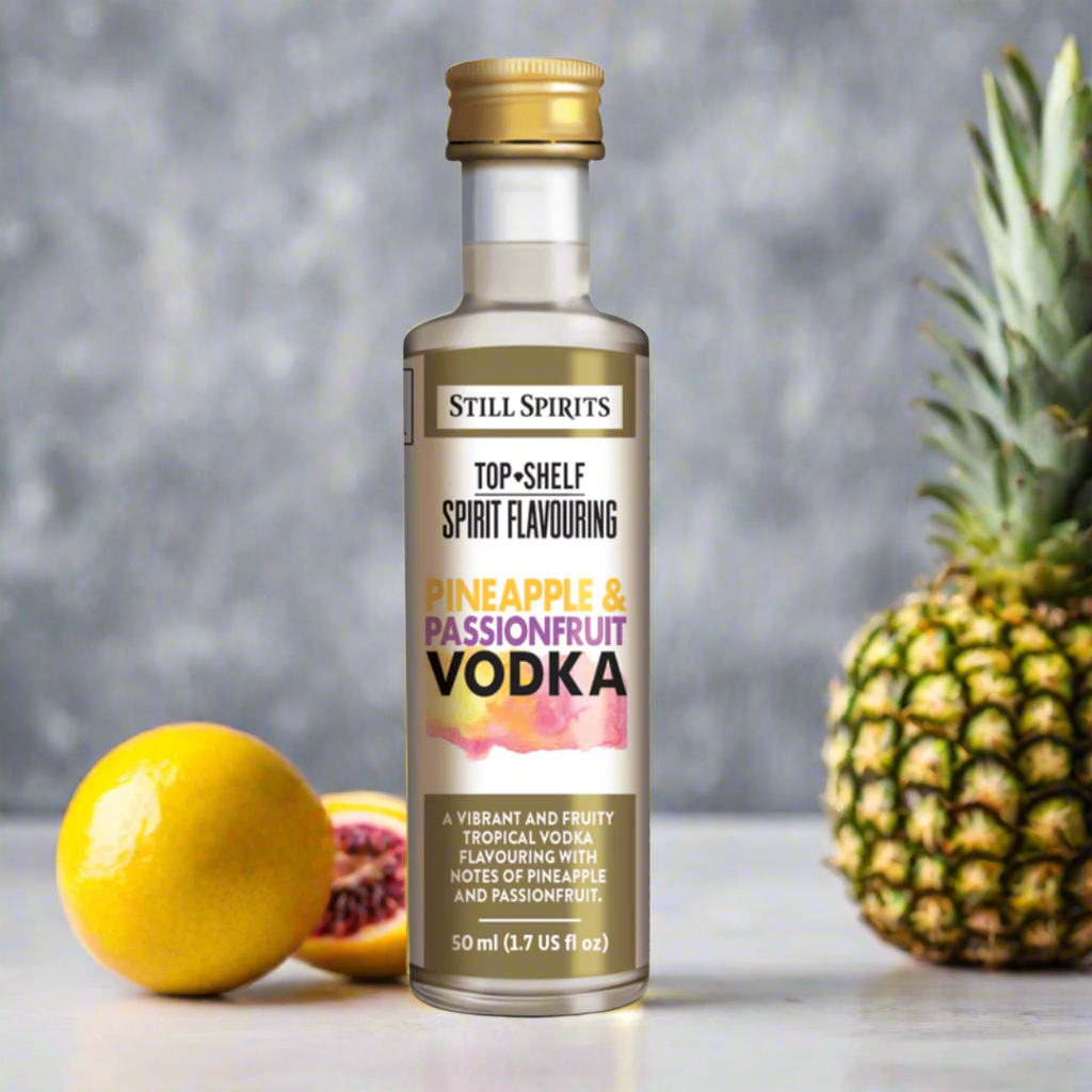 Top Shelf Pineapple & Passionfruit Vodka | The Brew Shed Spirit Essences