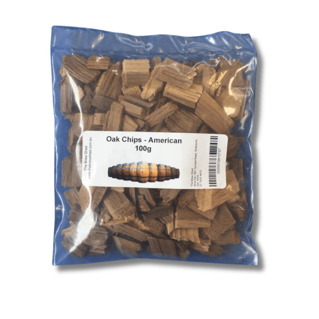 Oak Chips American Style 100g | The Brew Shed DIY Distilling Australia