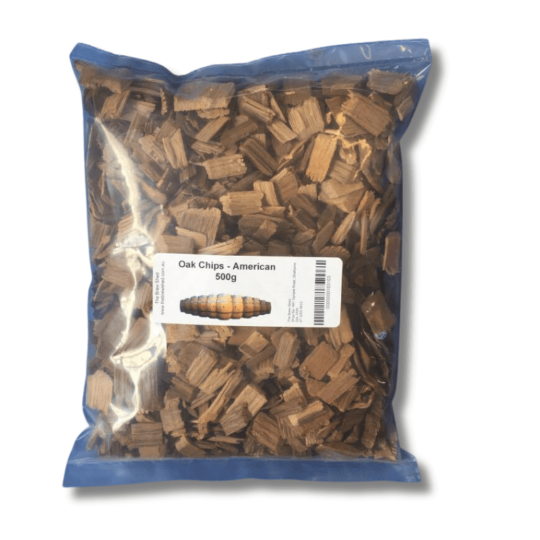 Oak Chips American Style 500g | The Brew Shed DIY Distilling Australia