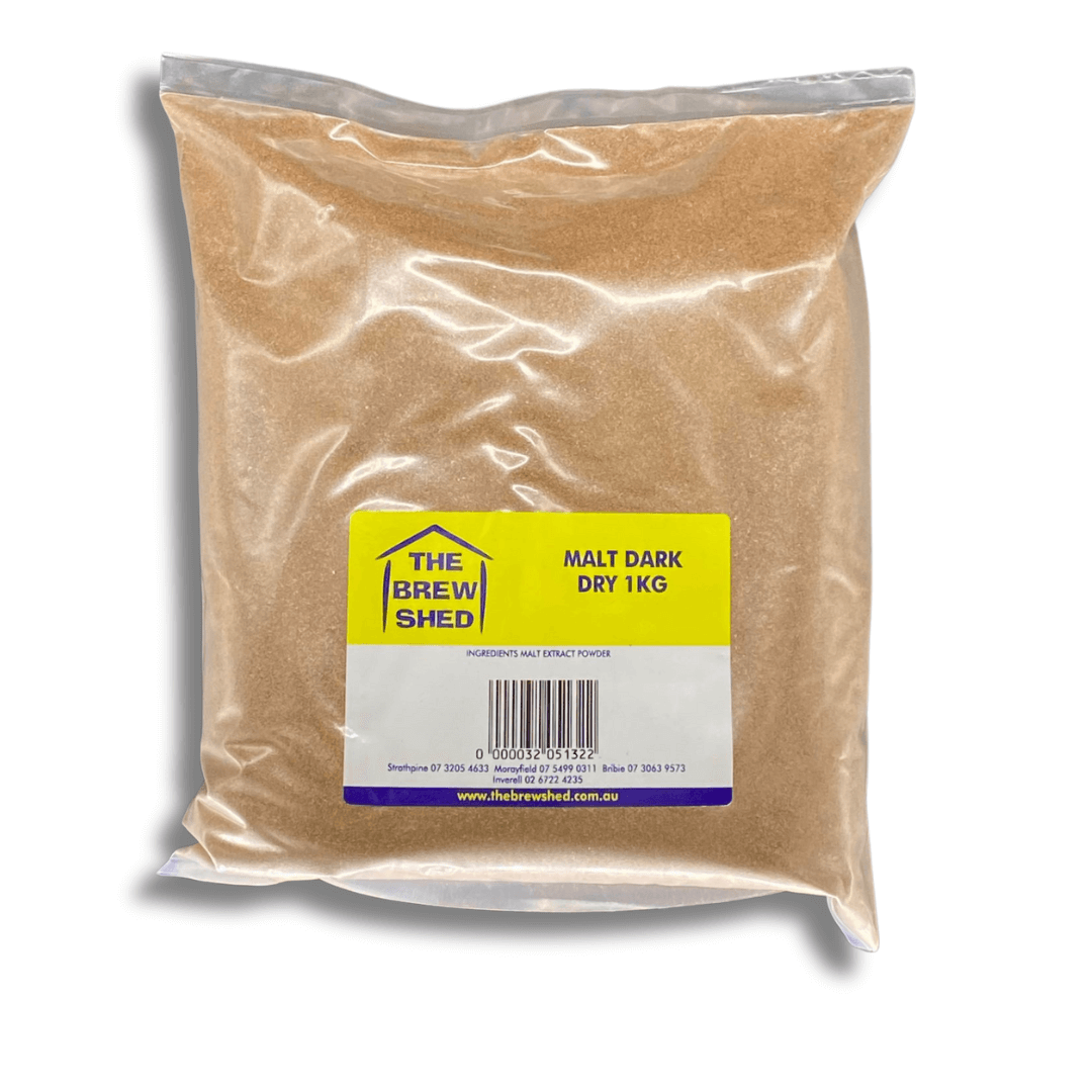 Malt Dry Dark - 1kg | The Brew Shed Beer Brewing Supplies Australia